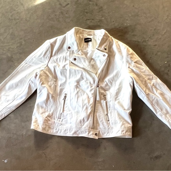 Joe Boxer | Jackets & Coats | Vintage White Pleather Jacket Nwt | Poshmark